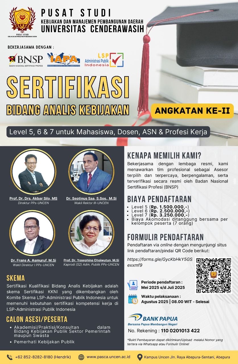 MAGISTER ADMINISTRASI PUBLIK – Situs Resmi MAP Uncen